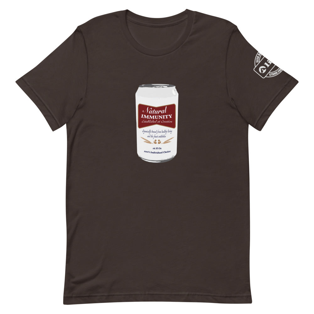 Natural Immunity Beer Tee - Liveliber.com – Liber Apparel